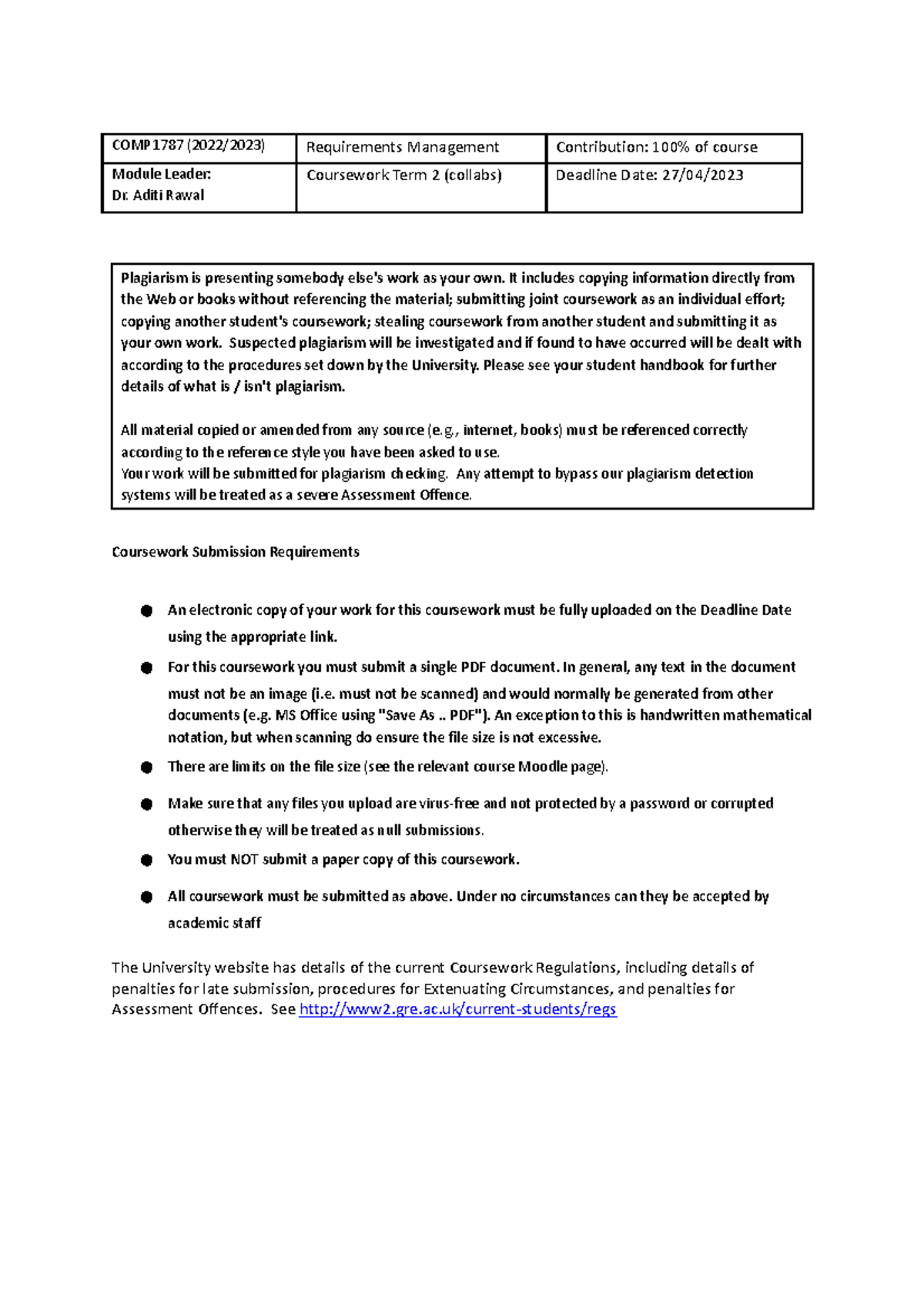 COMP 1787 CW Term 2 2223 - final assignment - ####### COMP1787 (2022/ ...