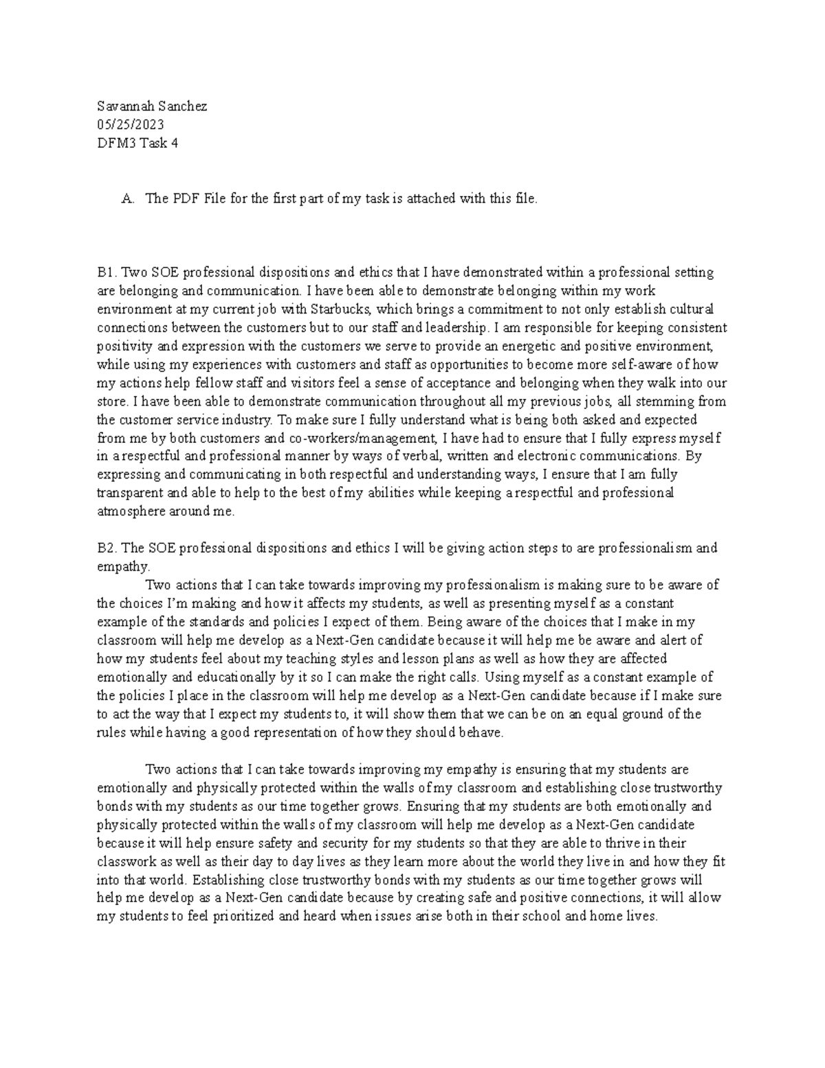 DFM3 Task 4 Coursework - Savannah Sanchez 05/25/ DFM3 Task 4 A. The PDF ...