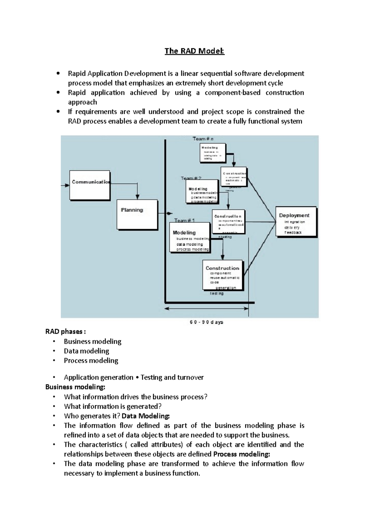 The RAD Model - The RAD Model: Rapid Application Development is a ...