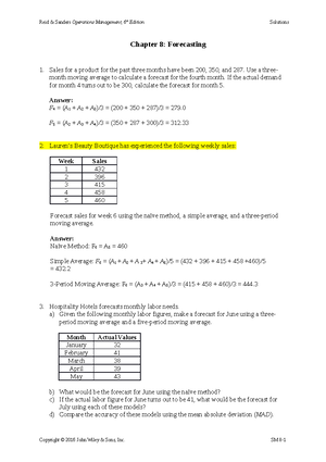 Chapter 6 Statistical Quality Control - Chapter 6: Statistical Quality ...