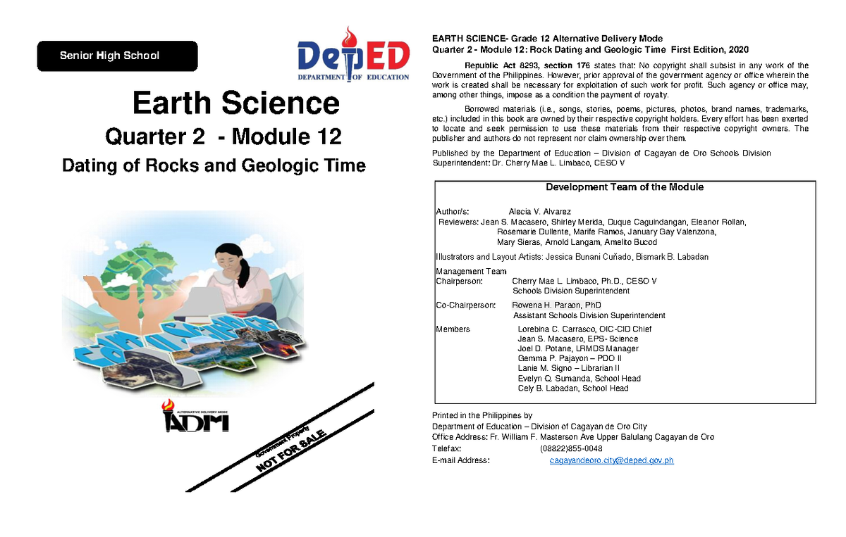 2nd Q ES Module 12 stud copy - Senior High School Earth Science Quarter ...