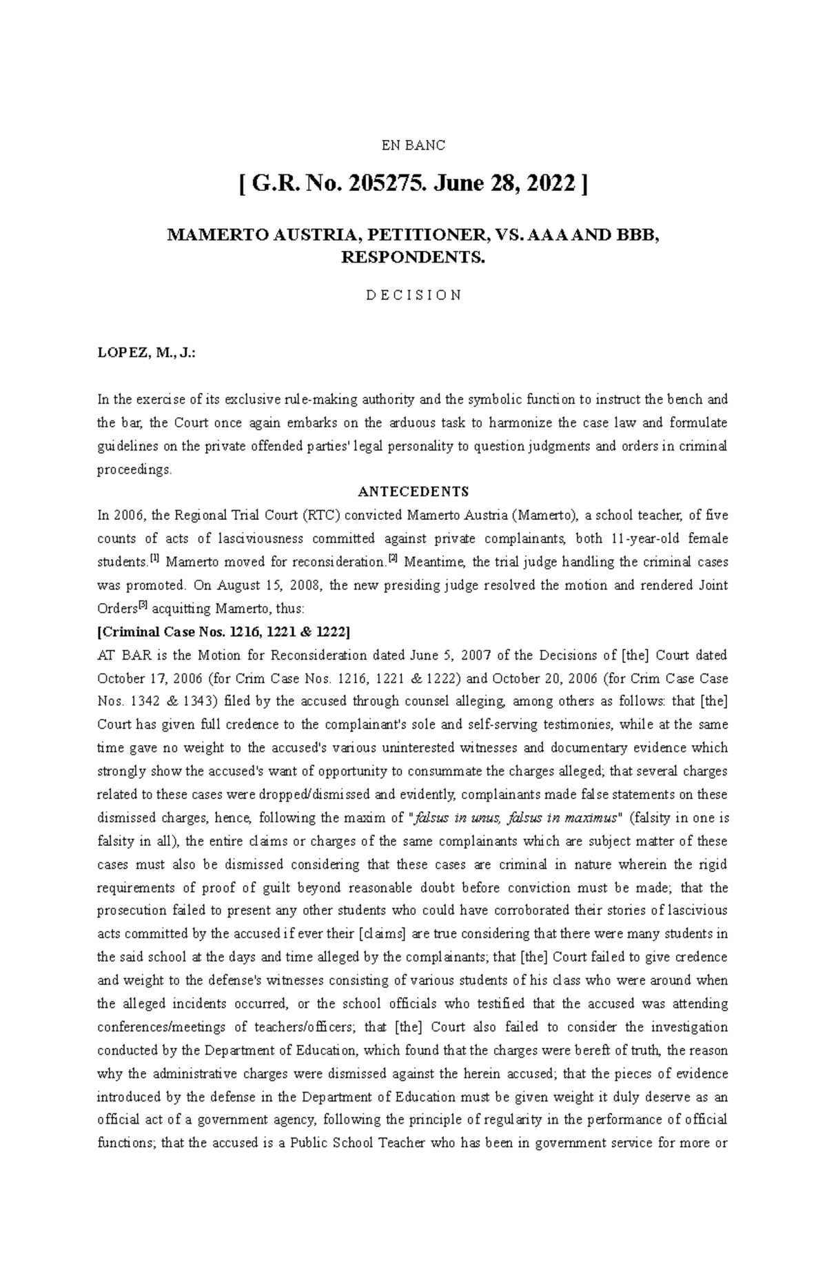 Austria vs. AAA & BBB - Case Law - EN BANC [ G. No. 205275. June 28 ...