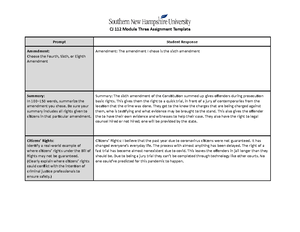 CJ 112 Module 1 Quiz - CJ 112 Module One Quiz Question 1 2 2 points The ...