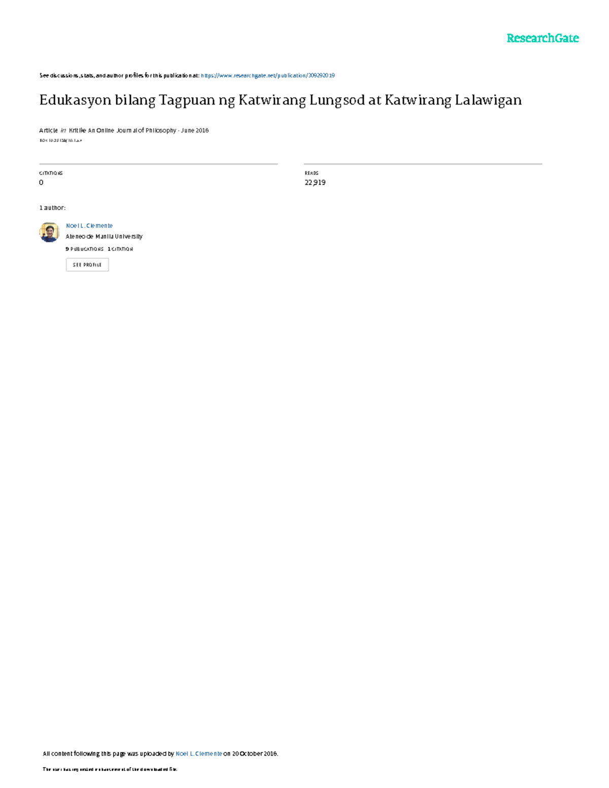 Artikulo-2 - Filipino - See discussions, stats, and author profiles for ...