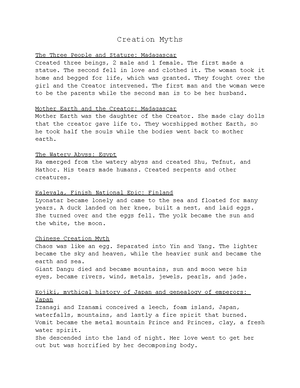 Parallel Myths - Professor Guyant - Parallel Myths That is Myth? China ...