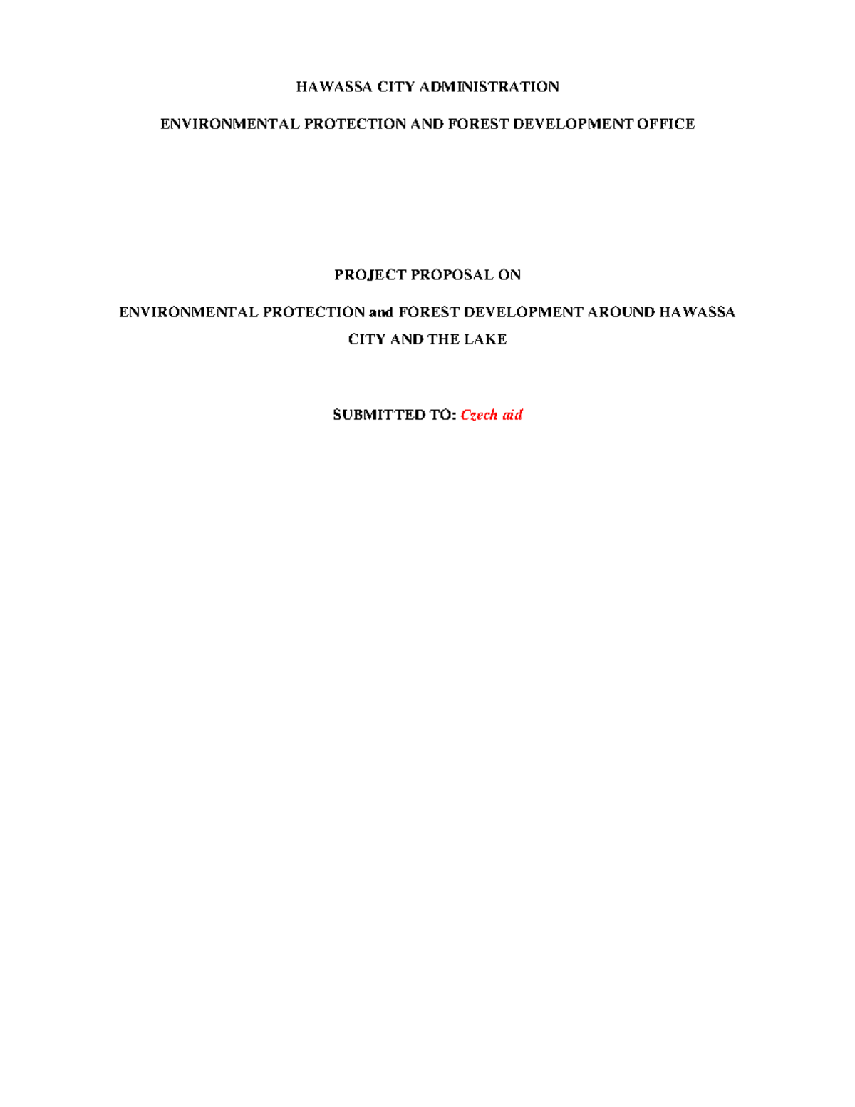 2013 - nmnkmb - HAWASSA CITY ADMINISTRATION ENVIRONMENTAL PROTECTION ...