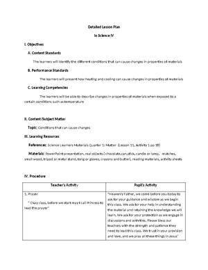 [Solved] detailed lesson plan in force and motion - Elementary ...