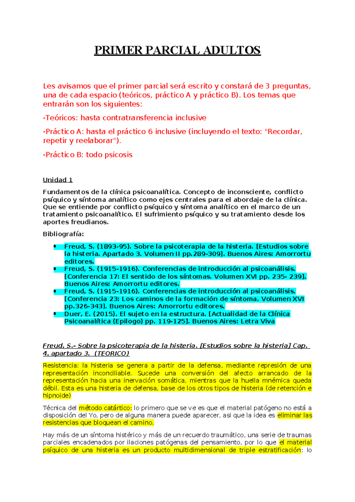 Primer Parcial Adultos - PRIMER PARCIAL ADULTOS Les avisamos que el ...