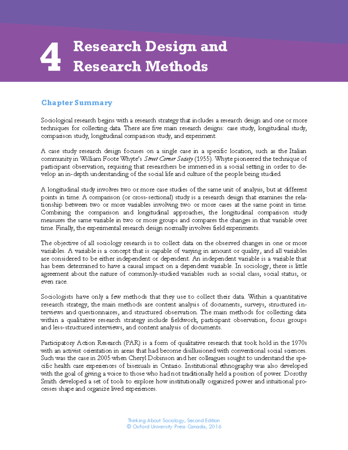 Anderson 2e SSG Chapter 4 - Thinking About Sociology, Second Edition ...