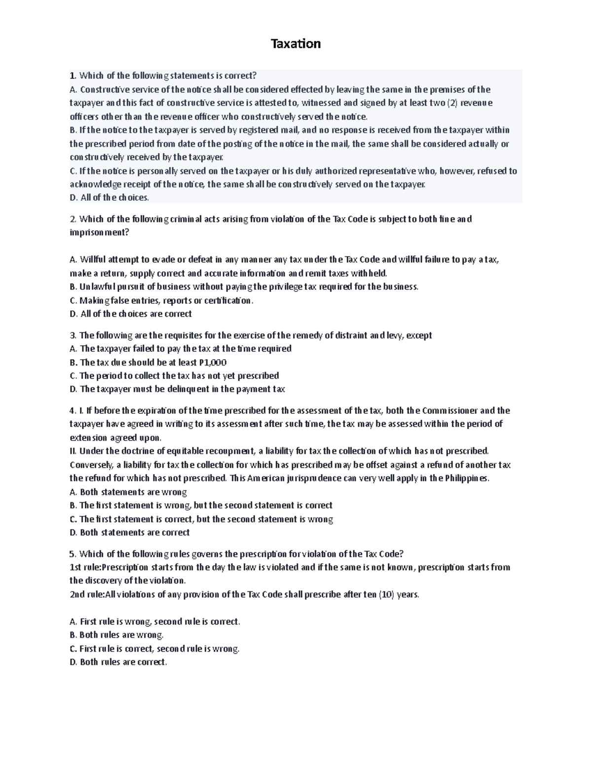 Taxation 2 - to raise revenue for the services and income supports the ...