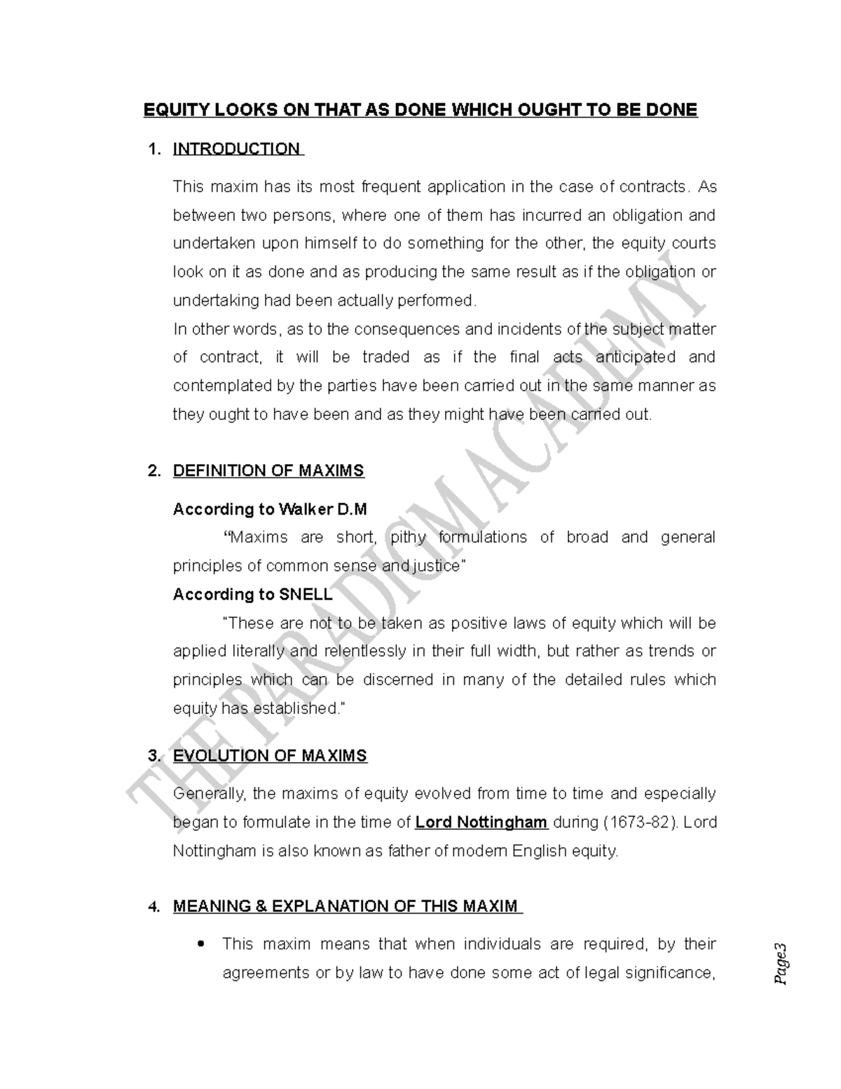 7- Equity Looks ON THAT AS DONE Which Ought TO BE DONE - EQUITY LOOKS ...