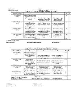 Lesson PLAN IN Filipino - Banghay Aralin sa Filipino II I. Layunin a ...