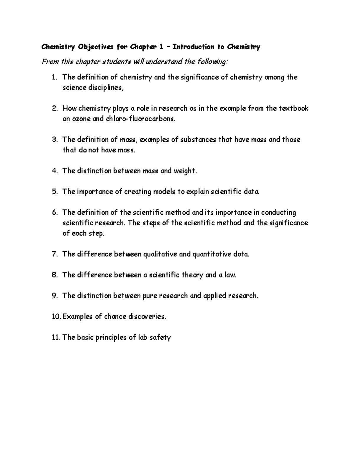 Objectives For Chapter 1 The Definition Of Mass Examples Of objectives-for-chapter-1-the-definition-of-mass-examples-of