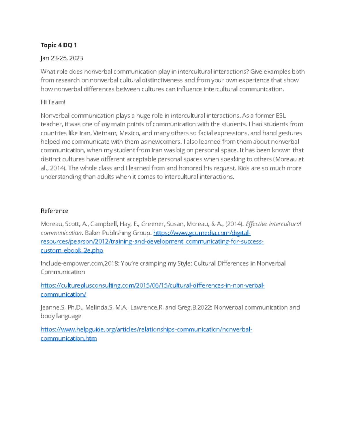 COM-263-O500 Topic 4 DQ 1 (18) - Topic 4 DQ 1 Jan 23-25, 2023 What role ...