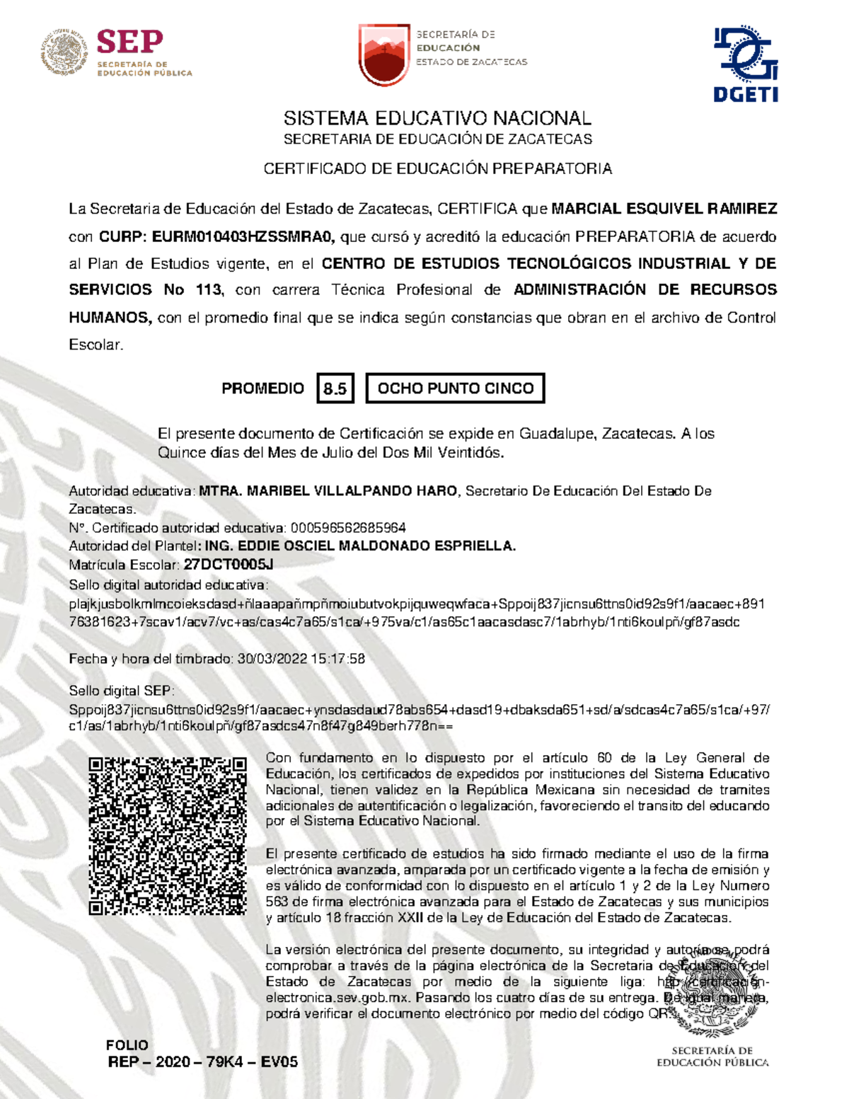 Cetis Marcial - asdetge - SISTEMA EDUCATIVO NACIONAL SECRETARIA DE ...