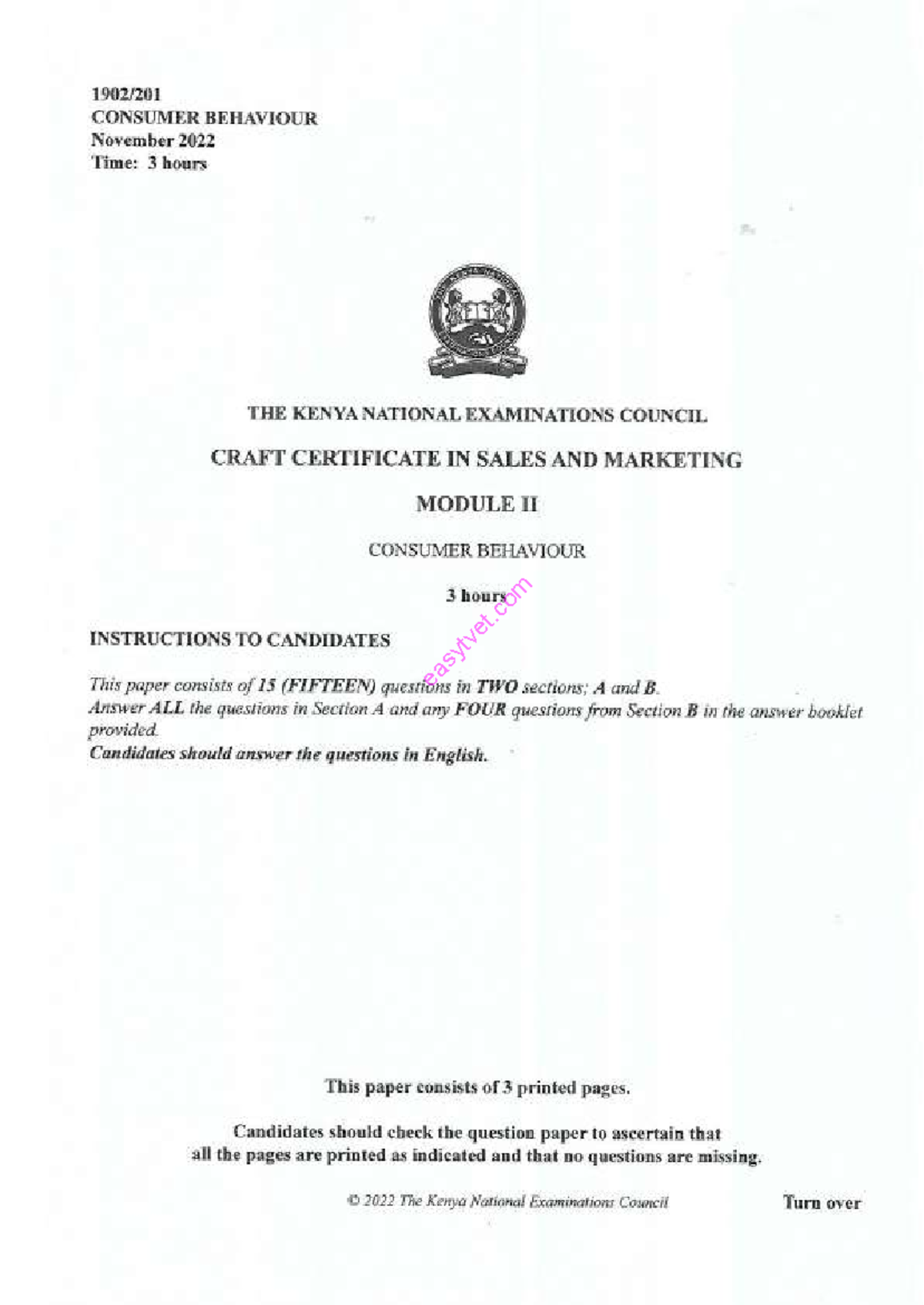 2022n - business - Principles of business management - easytvet ...