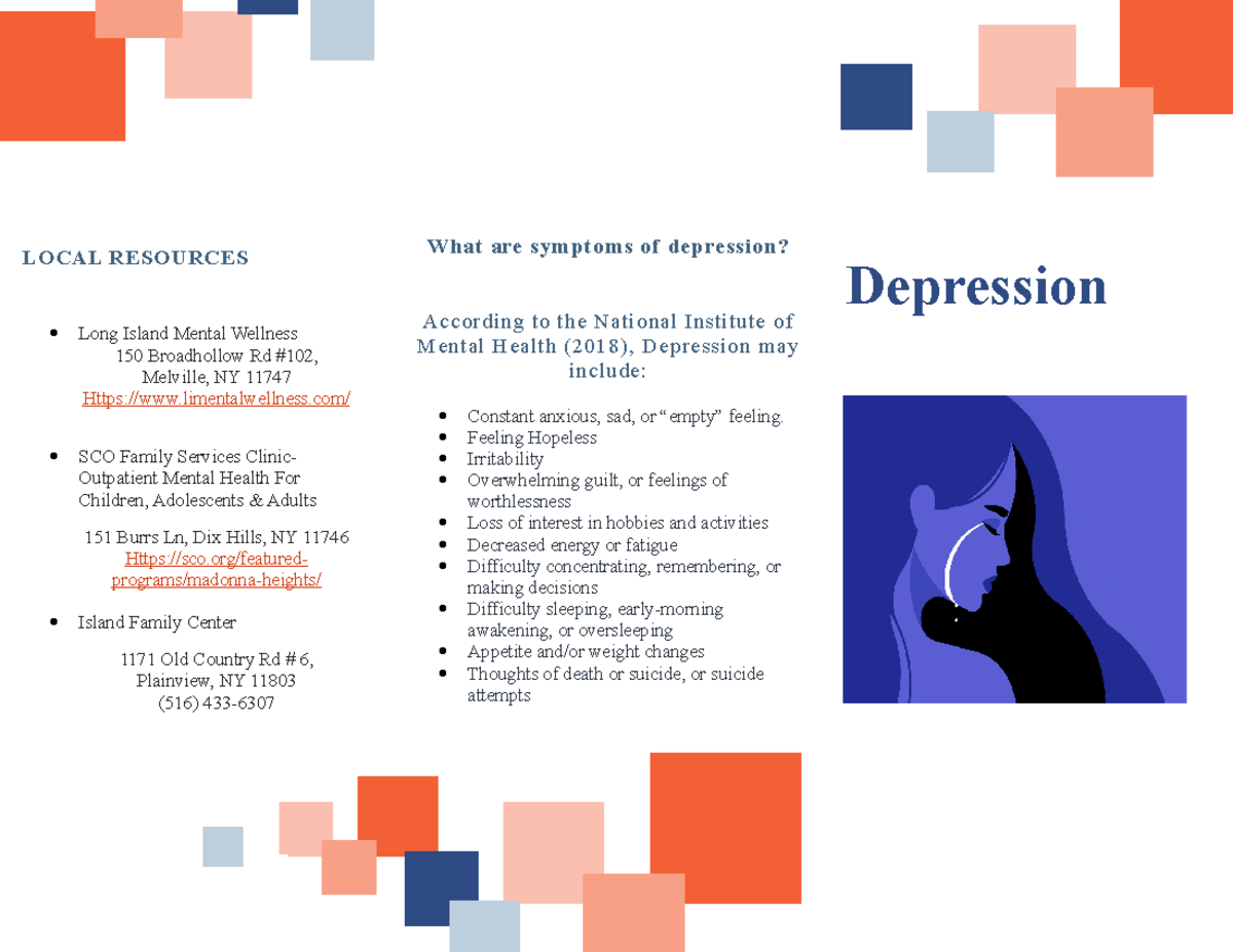 Depression Brochure GCU 2022 Week 7 - What are symptoms of depression ...