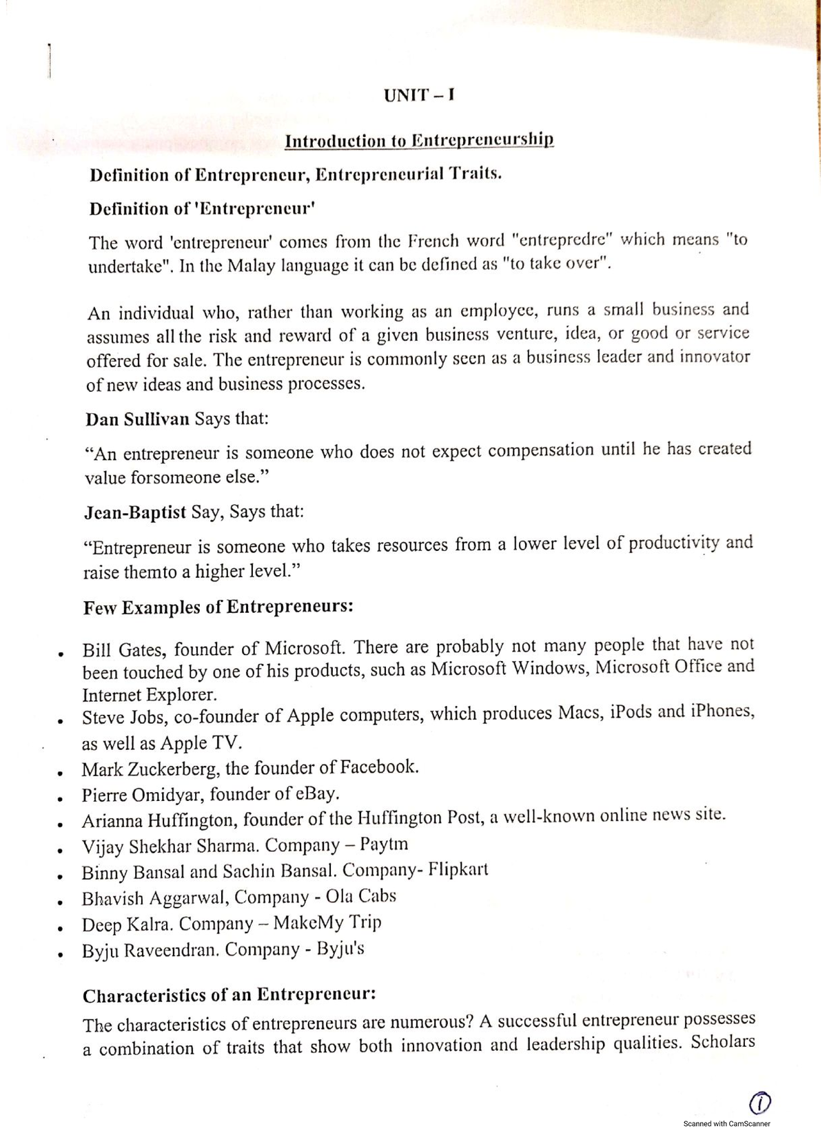 POE Unit-1 - Computer Science - Studocu