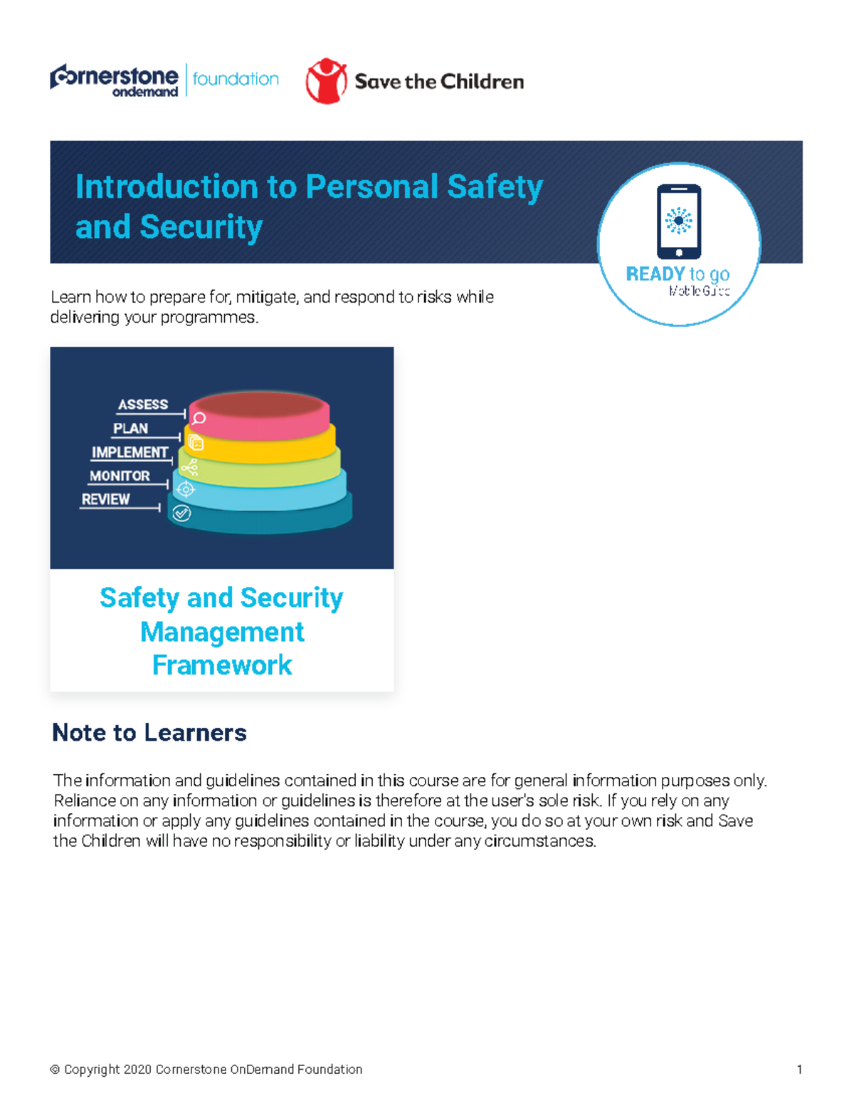 Mobile Guide PSS Intro to PSS - Learn how to prepare for, mitigate, and ...