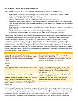 BUS-225 - Project Two - Speaker Notes - Speaker Notes BUS-225: Project ...