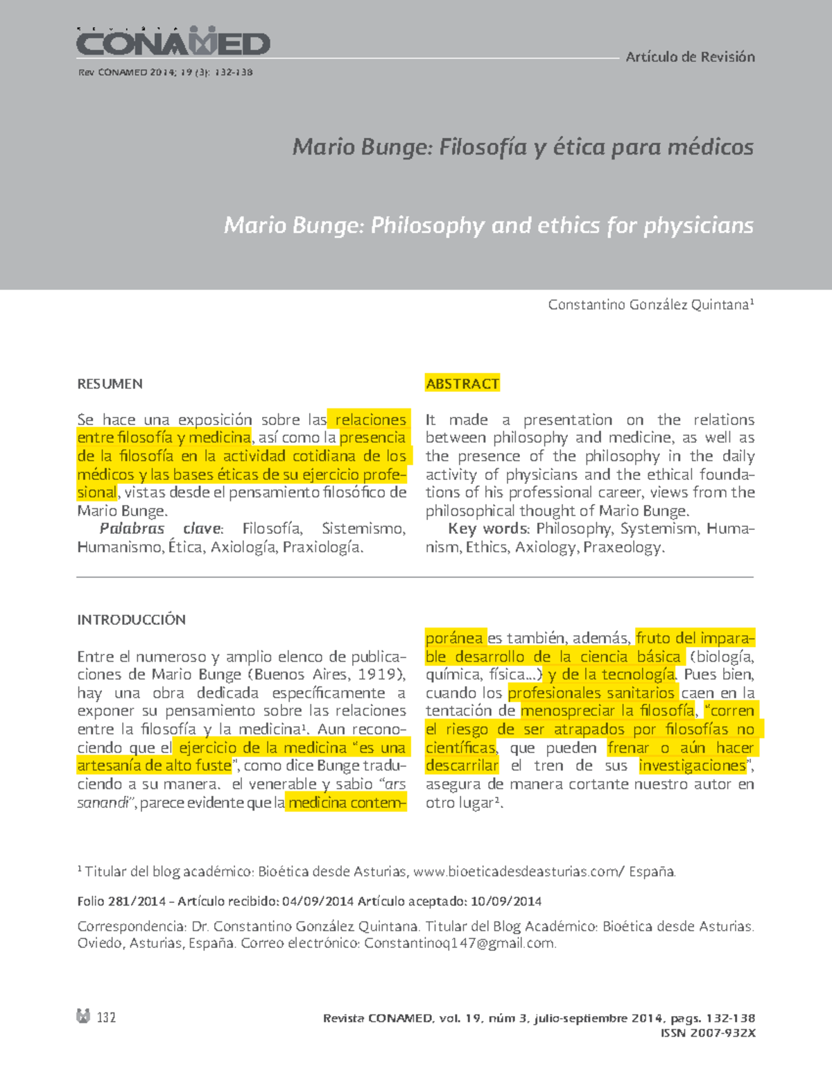 FILO DE Mario Bunge-desbloqueado - Mario Bunge: Philosophy and ethics ...