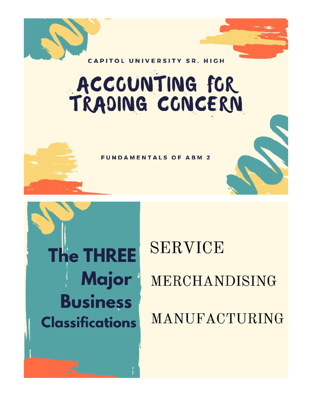 Lesson 4 Handout 1 - Business Administration, Major in Financial ...