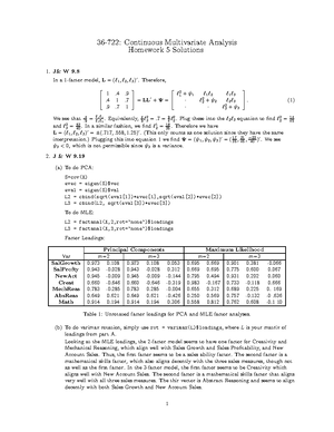 Hw2key - November 7, 2007. Questions and solutions. - 36-722 ...