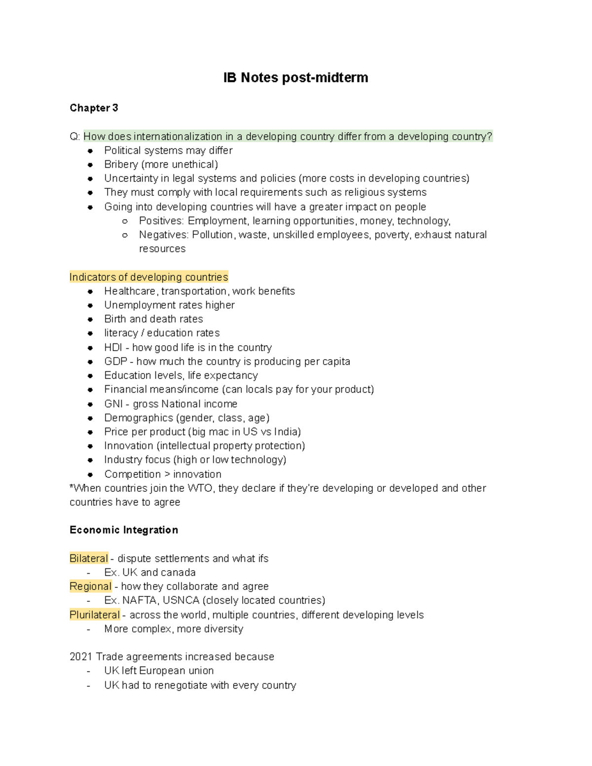 IB Final Exam Notes - IB Notes post-midterm Chapter 3 Q: How does ...