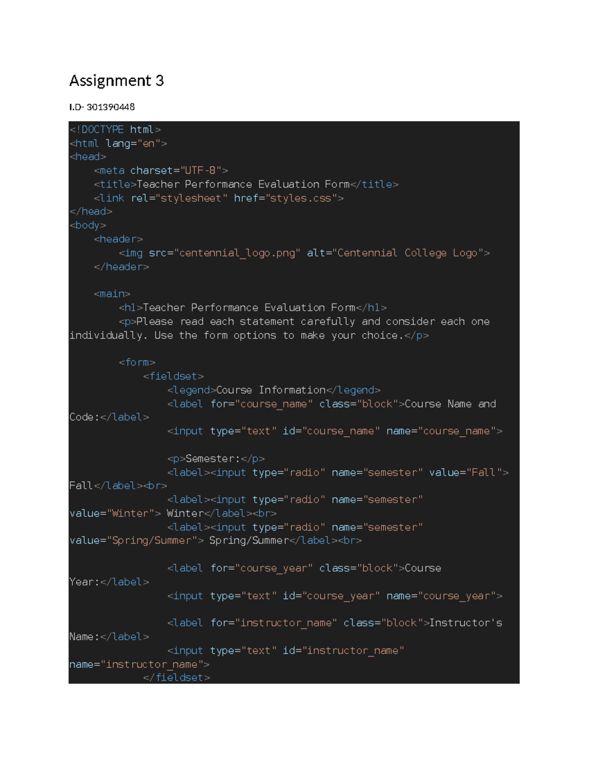 Assignment 3 - Summary Web Interface Design - Assignment 3 I- 301390448 - Studocu