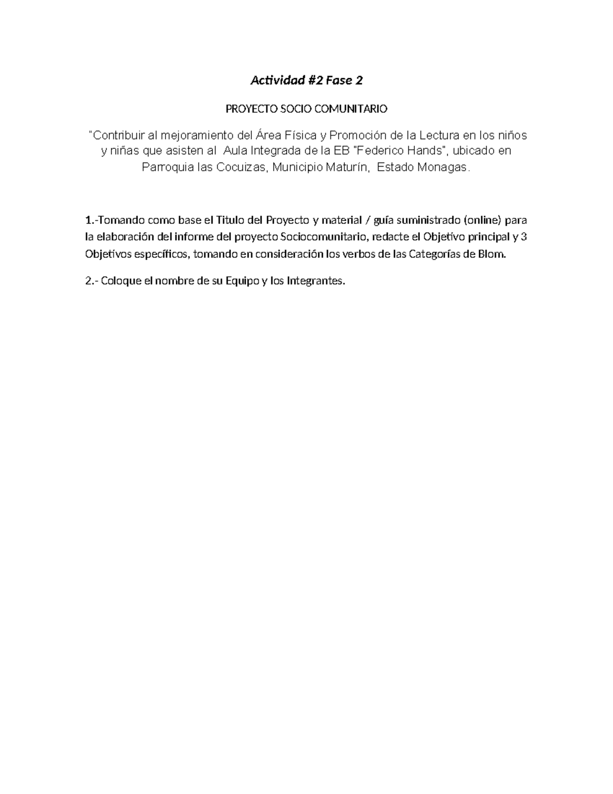 Actividad%20#2 Fase 2 Proyecto Socio Comunitario - Actividad #2 Fase 2 PROYECTO SOCIO ...