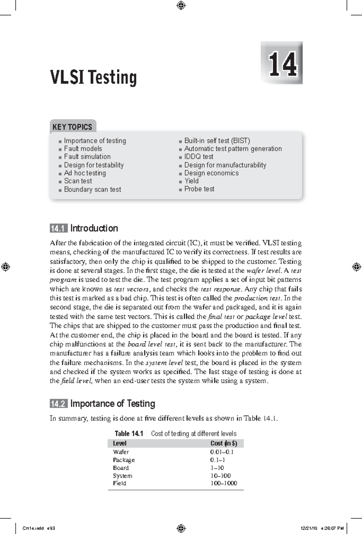 Unit 6 Vlsi Testing Vlsi Testing 14 Introduction After The 2954