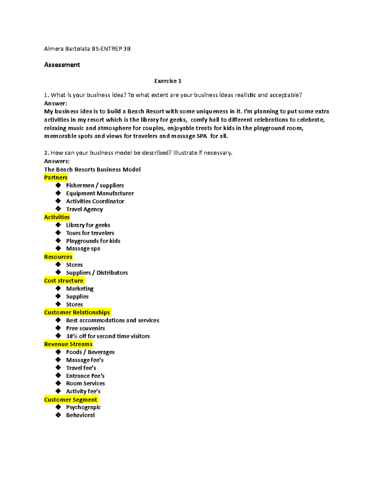 Business Plan M-1 BS- Entrep 3B - Bs Entrepreneurship - NIPSC - Studocu