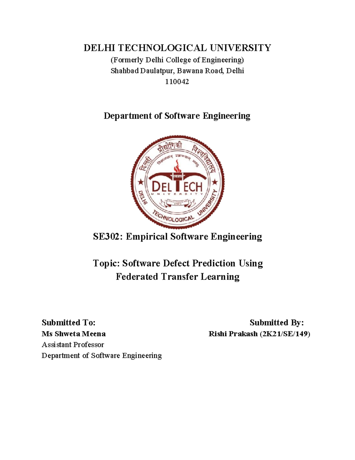 Ese Lab Final File Ese Lab File Delhi Technological University 4939