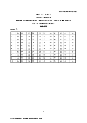 Paper 1 MTP 1 - Must do - 1 Test Series: November, 2022 MOCK TEST PAPER ...