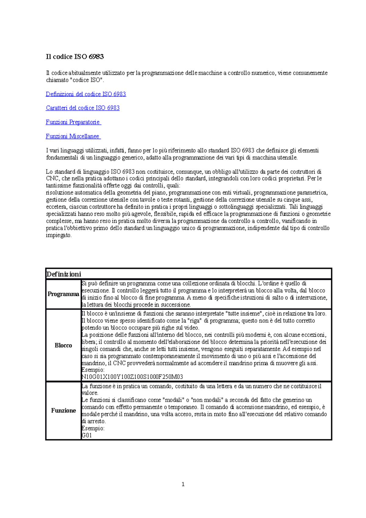 Appunti - Tecnologia meccanica - Il codice ISO 6983 - a.a. 2015/2016 ...