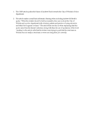 Essay 1 - ENGL 1A, Prof. Bertucci - Kiley Wendt Professor Bertucci ...