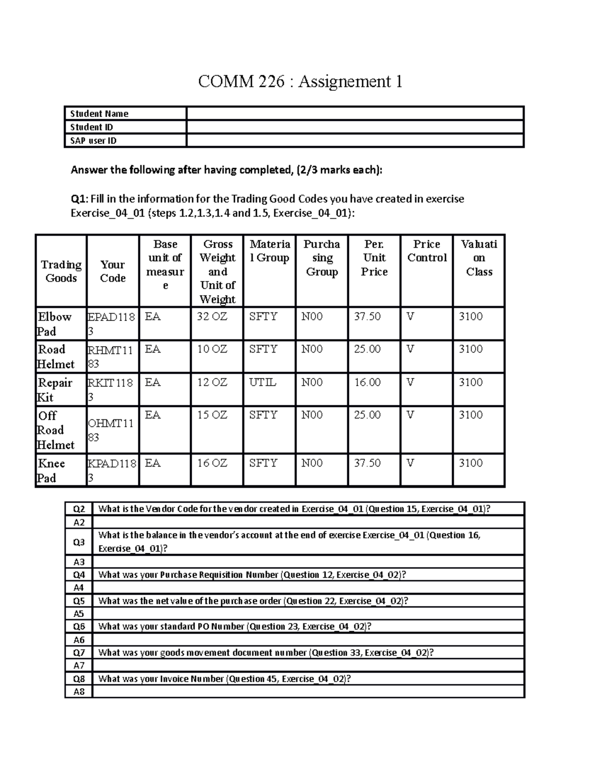 First Assignment COMM226 - COMM 226 - Concordia - Studocu