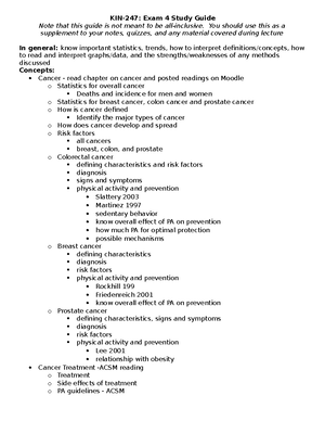 Kin 247 - unit 2 - got an A in the course! - kin 247 - unit 2 2 ...