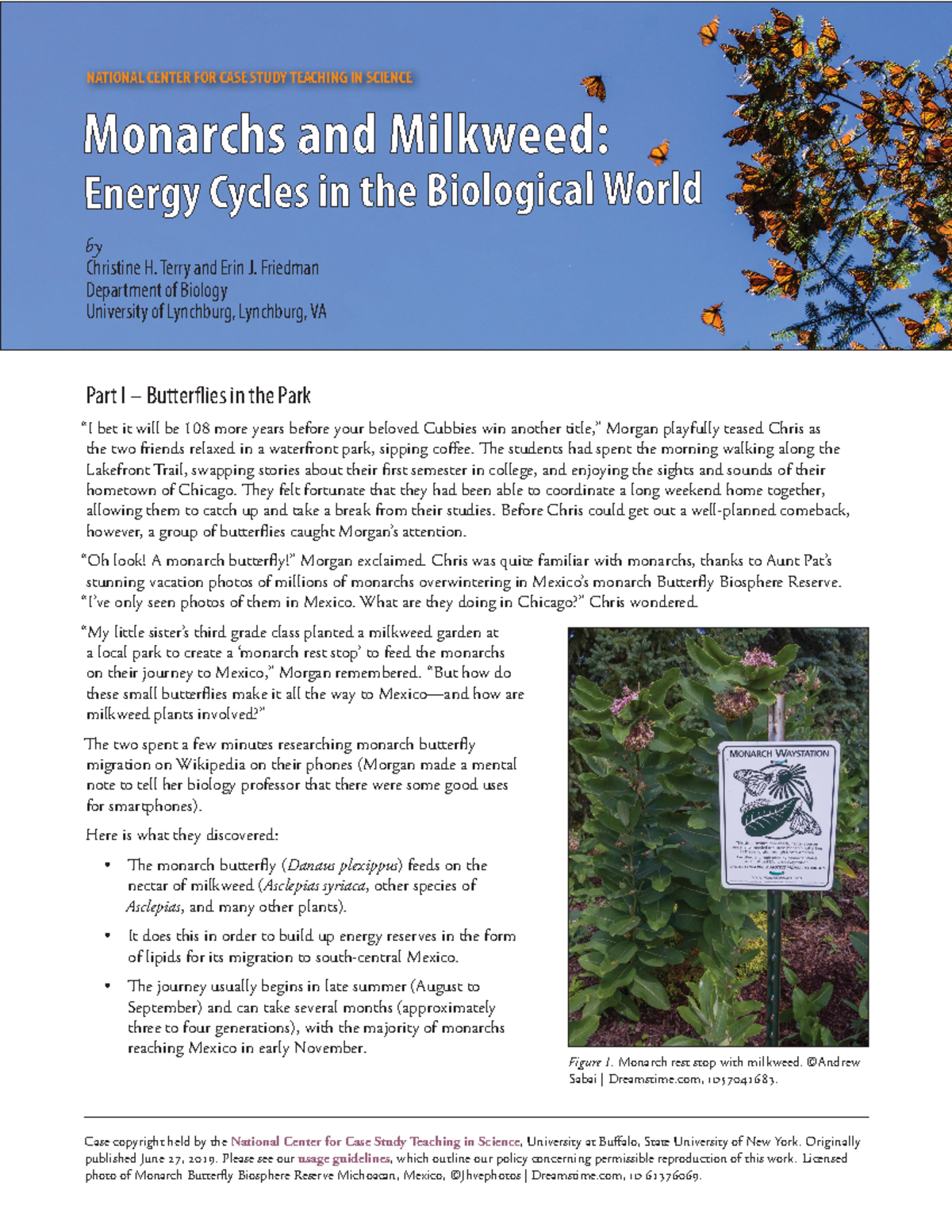 Case Study Monarch Butterflies - Case copyright held by the National ...