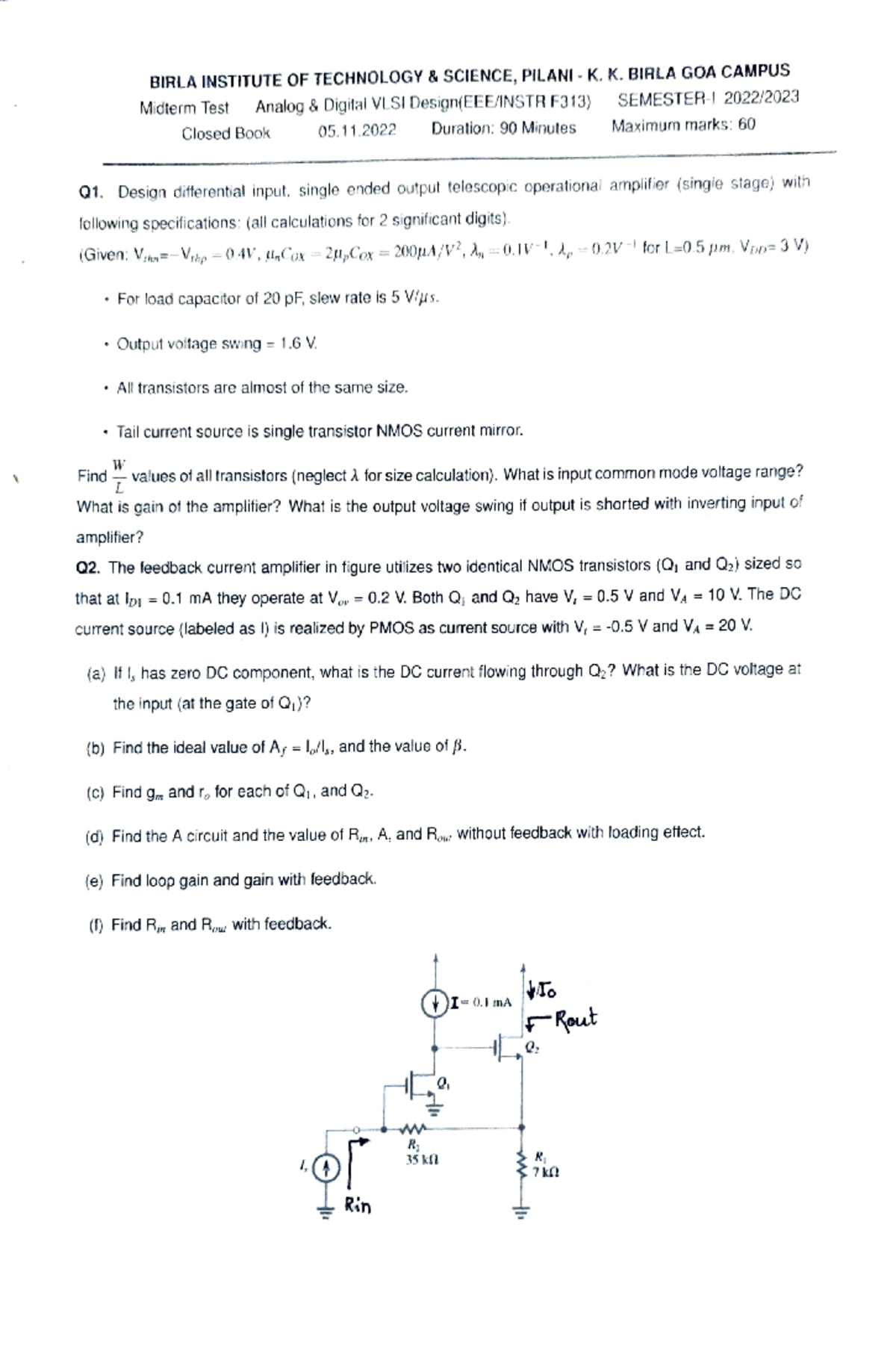 Advd Midsem 2022 23 Birla Institute Of Technology And Science Pilani K 