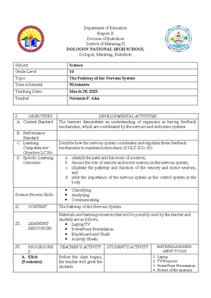 7E Detailed Lesson PLAN (L1) - Department of Education Region X ...