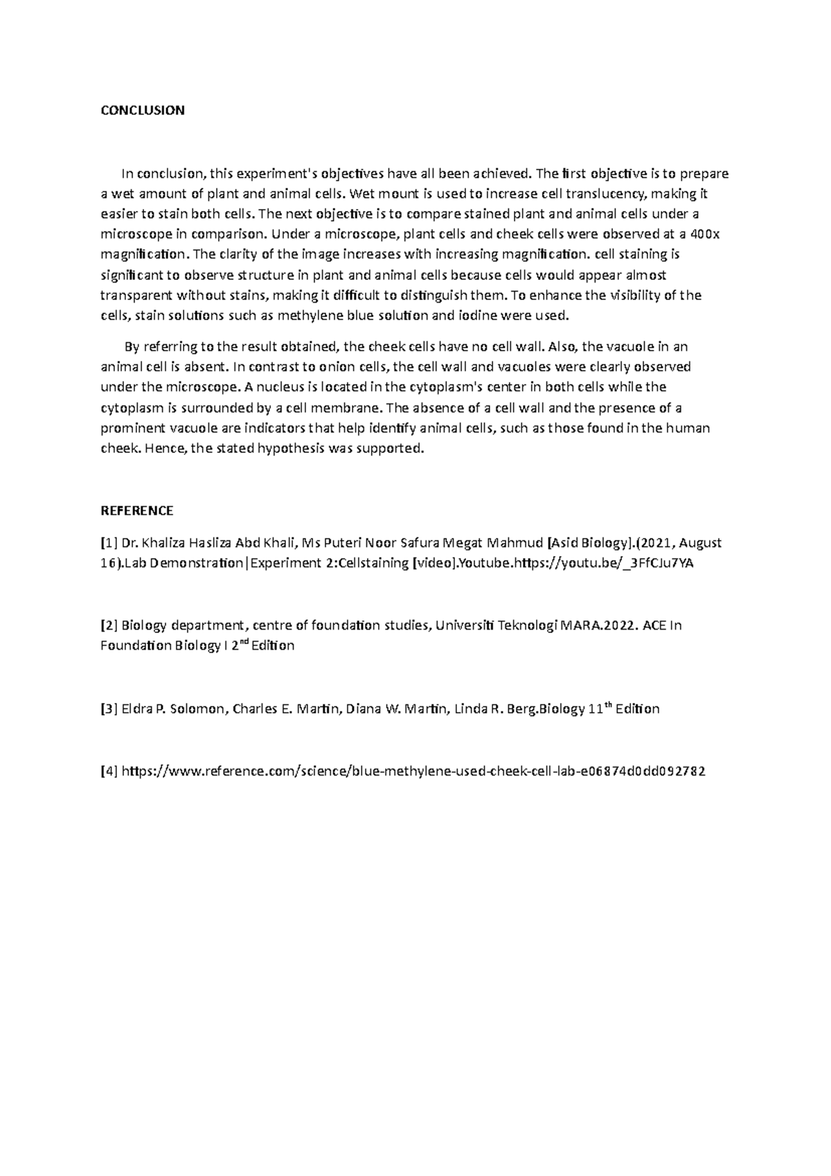 Conclusion exp2 - CONCLUSION In conclusion, this experiment's ...