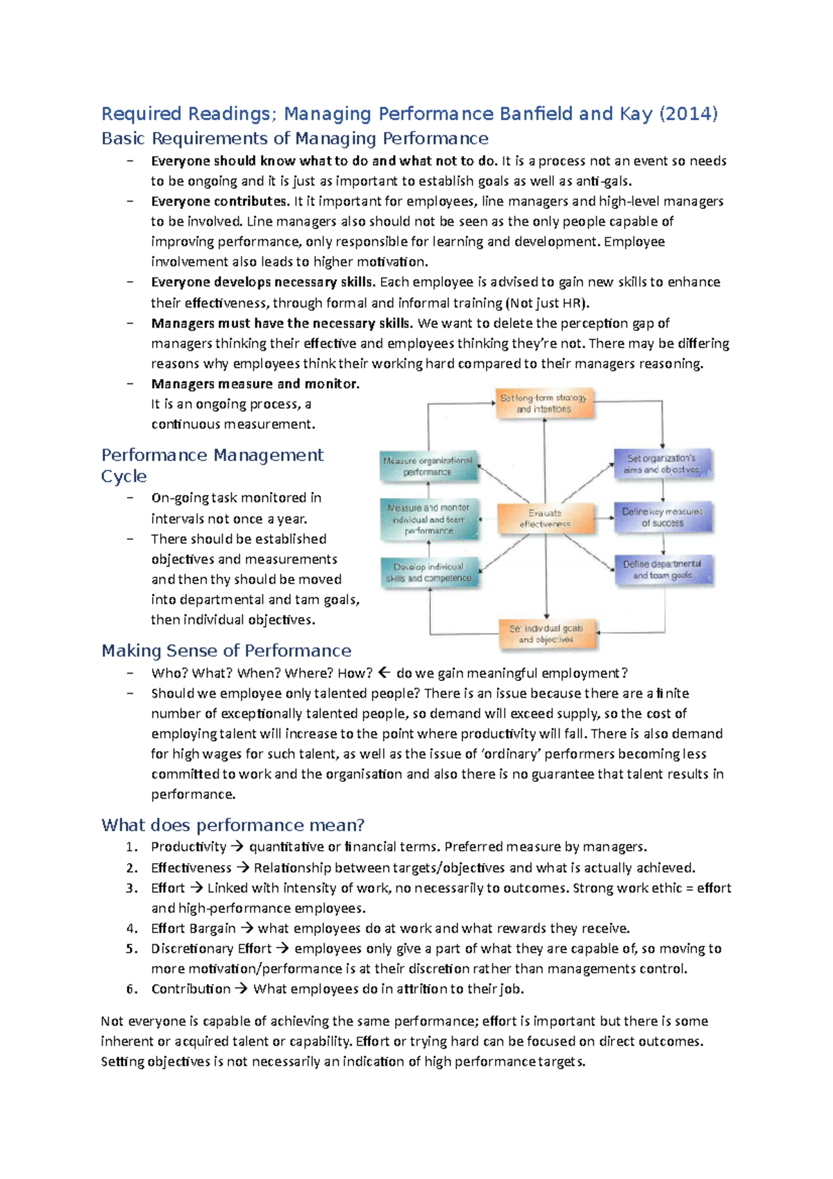 Required Readings -Lec 8 Performance Appraisal - Required Readings ...