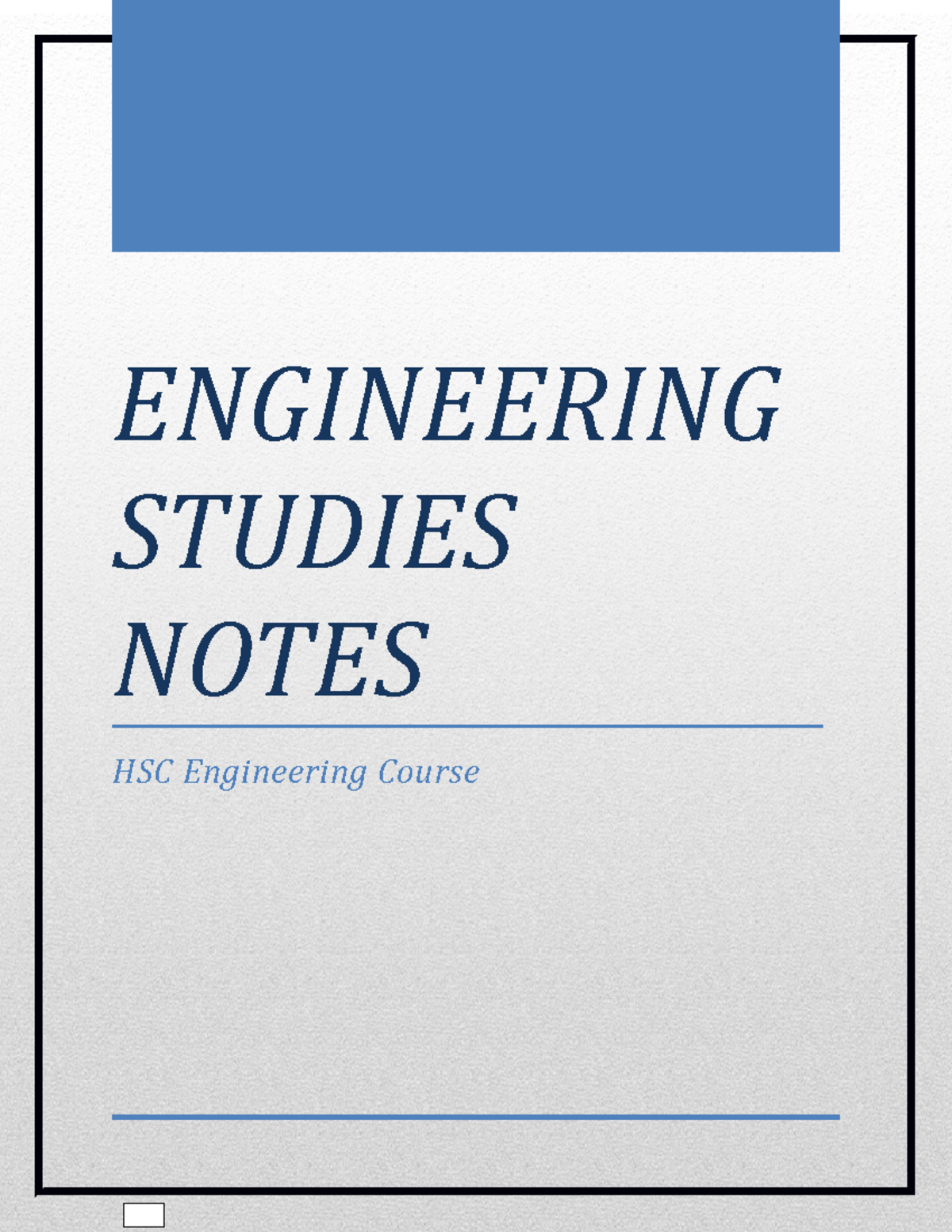 52841334278138 2011 Engineering Studies Notes - ENGINEERING STUDIES ...