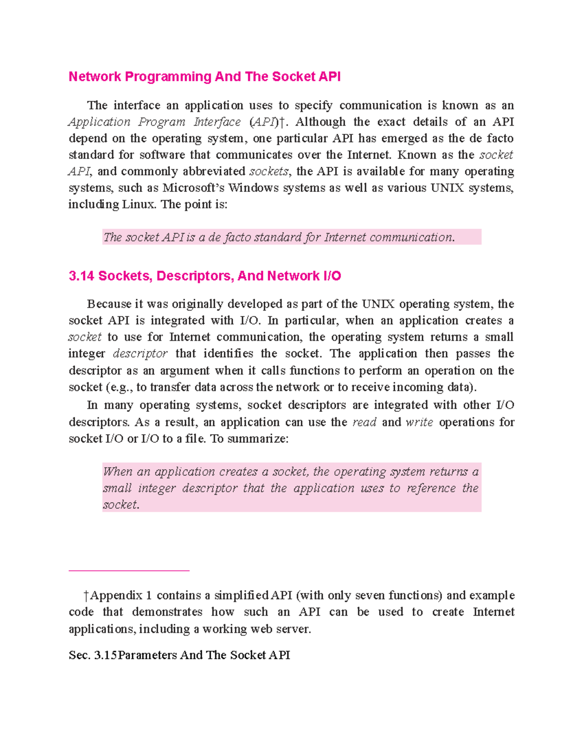 Network Programming And The Socket Api Although The Exact Details Of