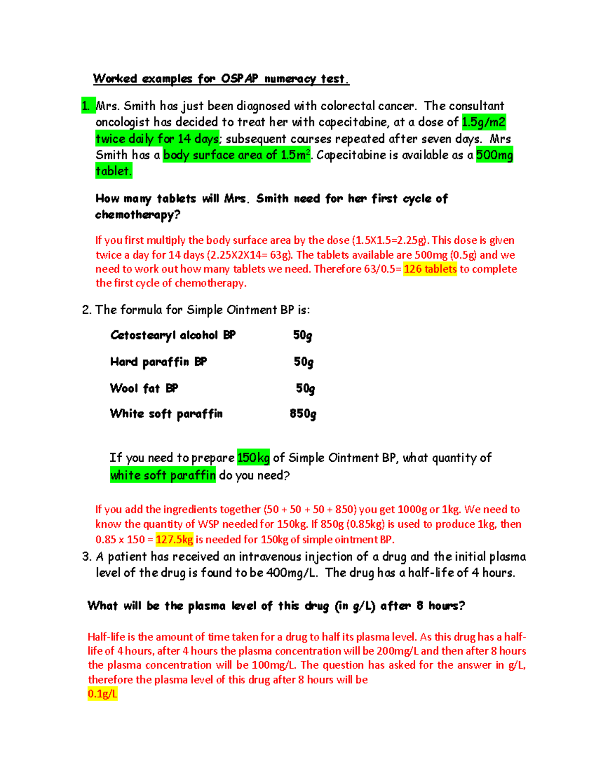 Worked examples for Ospap numeracy - Worked examples for OSPAP numeracy ...