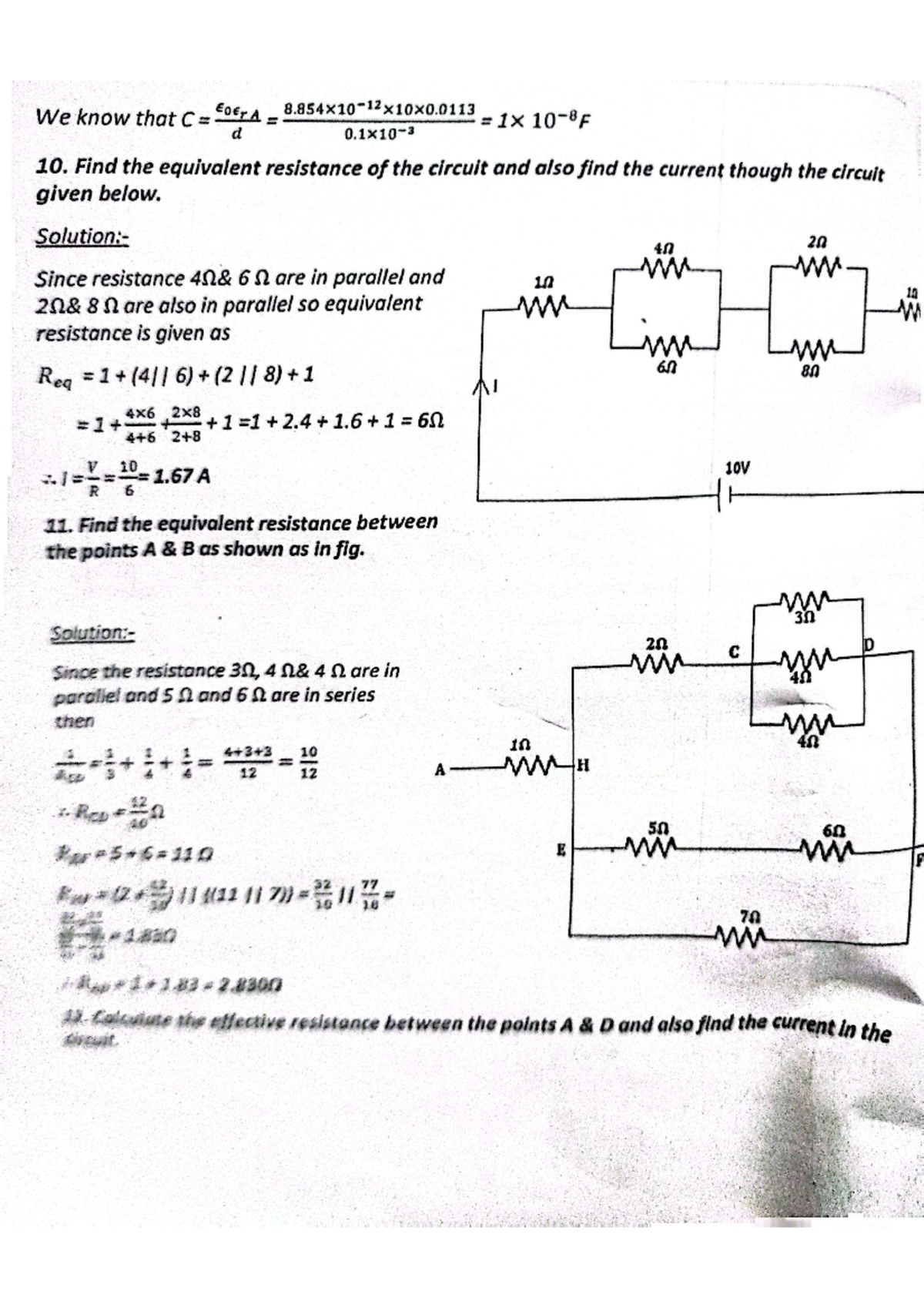 Basic-electrical-basic-numerical - We know 10. Find the equivalent ...