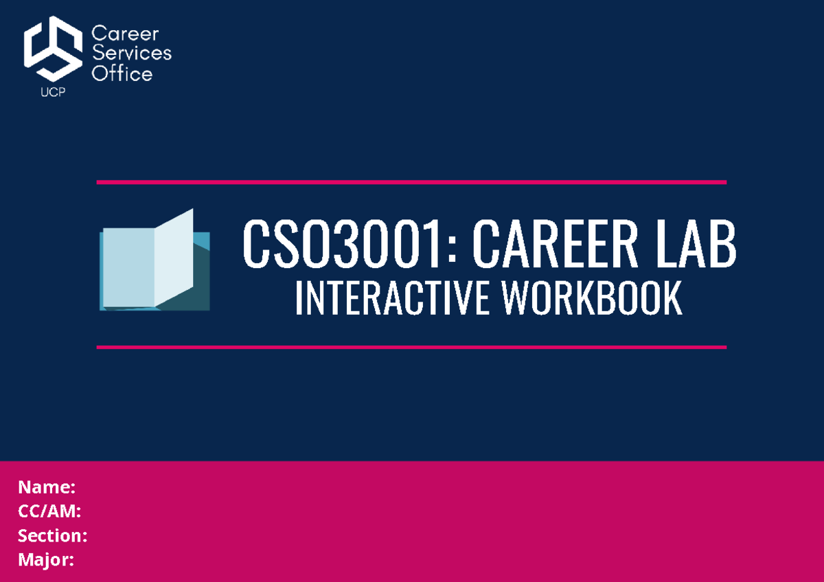 Interactive Workbook - Spring 23 - CSO3001: CAREER LAB INTERACTIVE ...