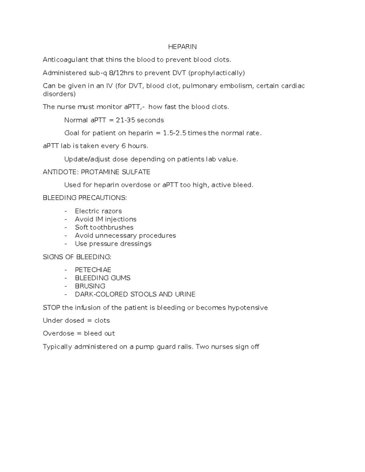 Heparin - HEPARIN Anticoagulant that thins the blood to prevent blood ...