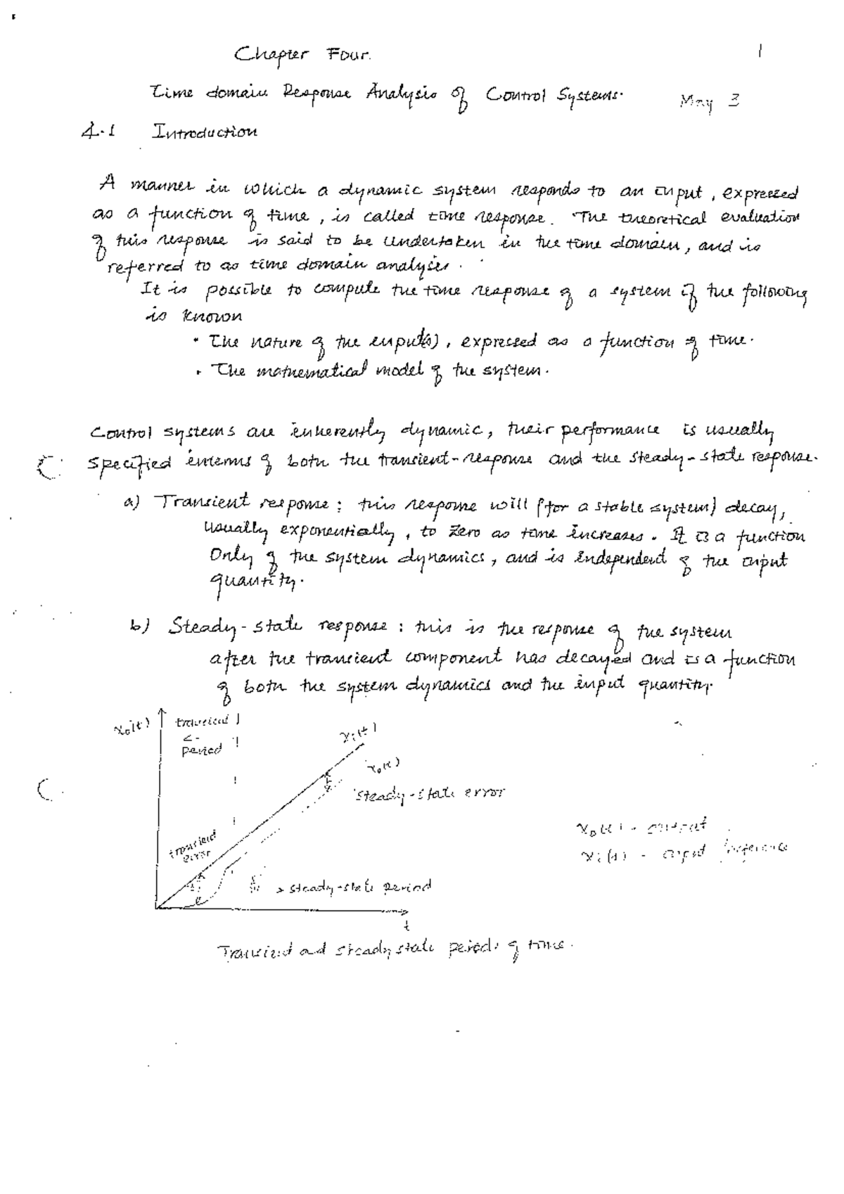 Chapter 4 Time domain alysis of control system - Electrical engineering ...